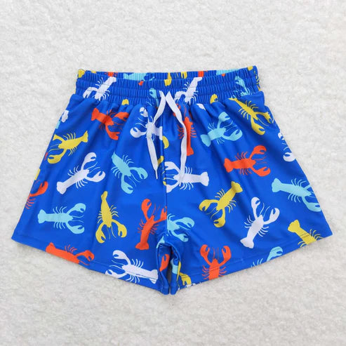 S0269 Colored crayfish blue swim trunks – Jojo-001